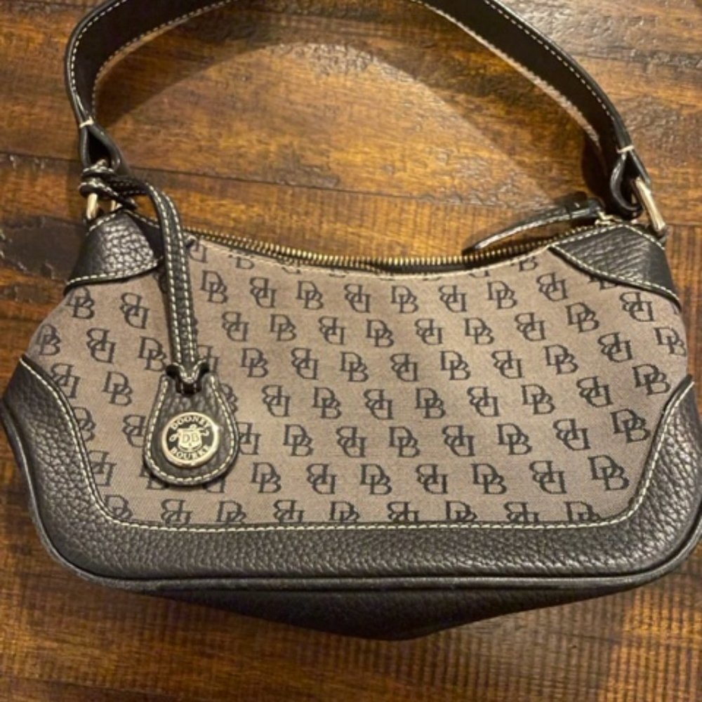 Dooney & Bourke Vintage Small Gray Signature Logo Des… - Gem
